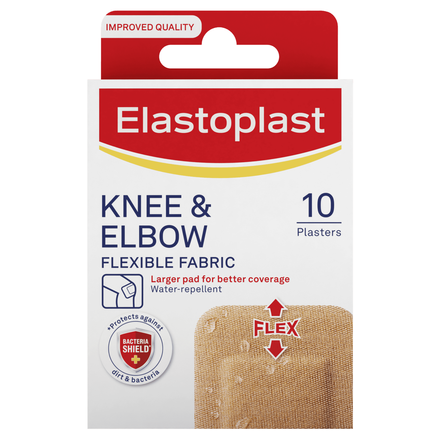 Elastoplast Knee & Elbow Flexible Fabric 10 Pack - Allcare Warehouse