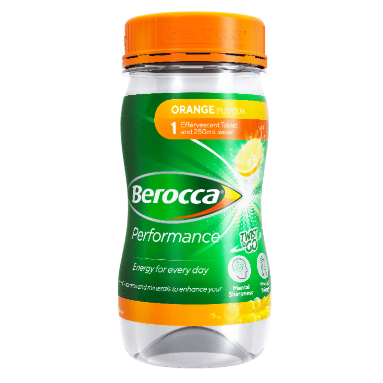 Berocca Vitamin B & C Orange Flavour Twist N Go Energy Drink 250mL ...