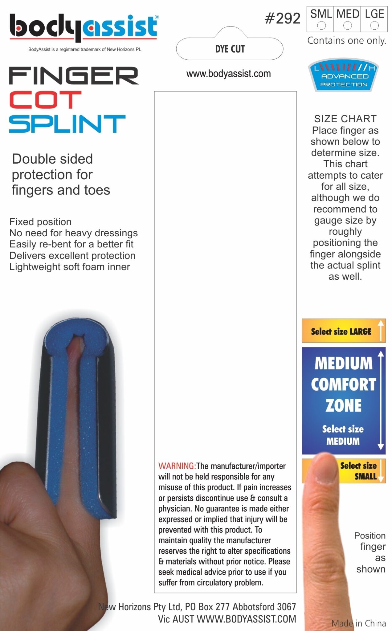 Finger/Toe Cot - Allcare Warehouse