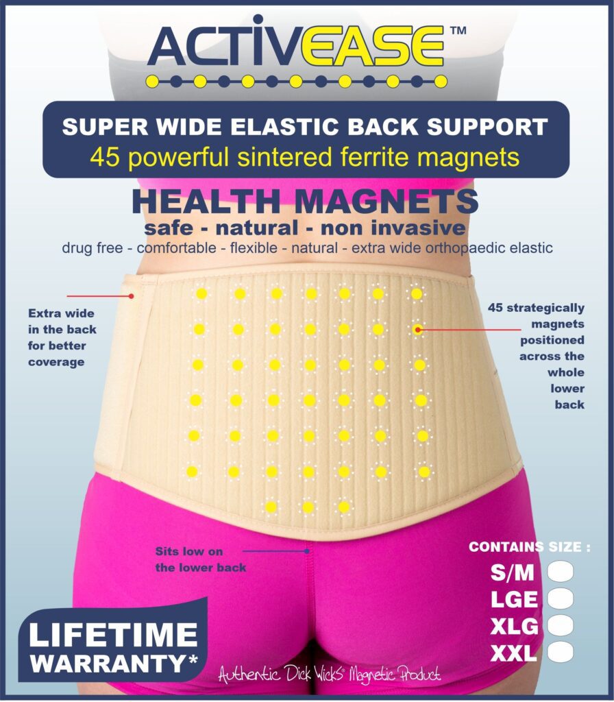 Activease Magnetic Super Back Support - Allcare Warehouse