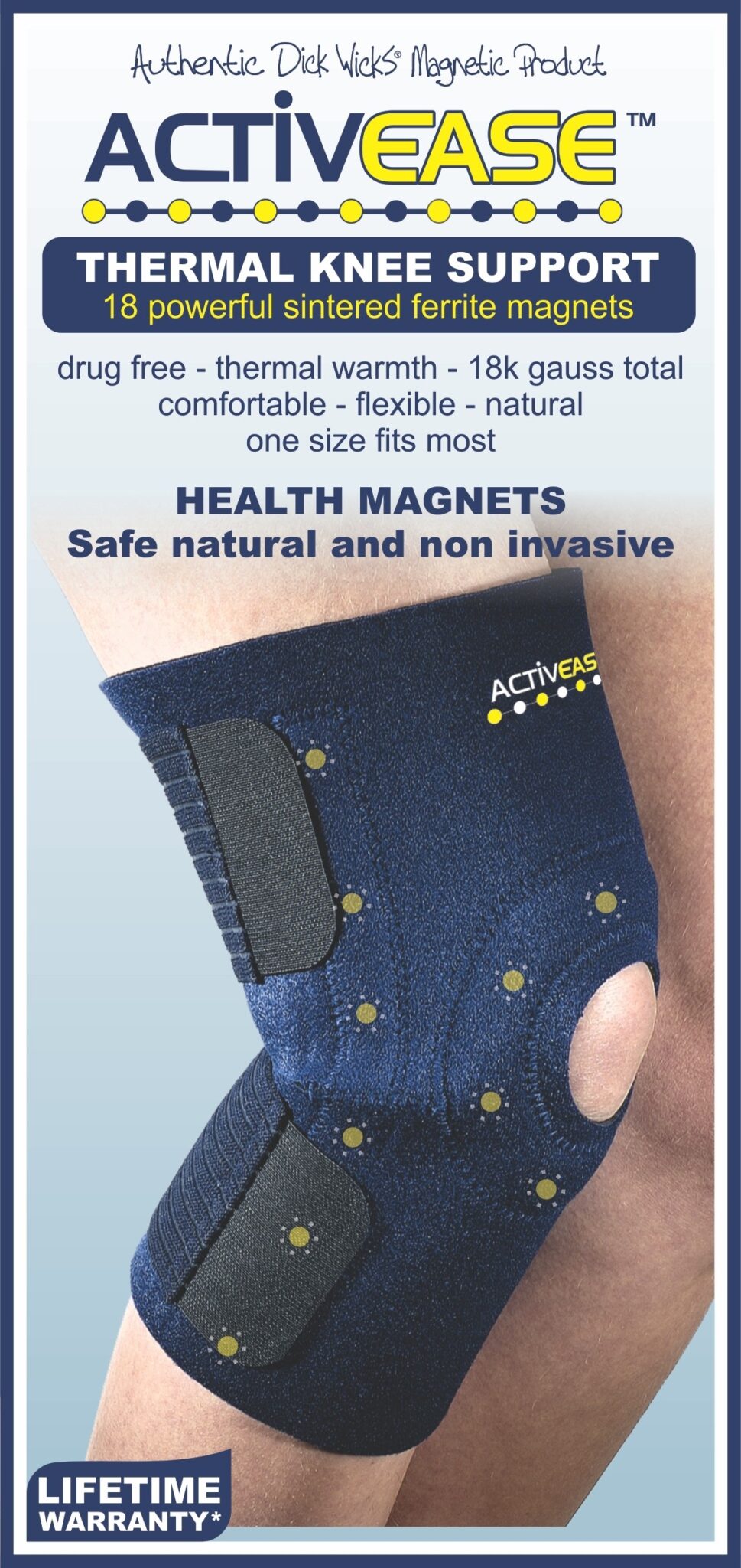 Activease Thermal Knee Support with Magnets by Dick - Allcare Warehouse