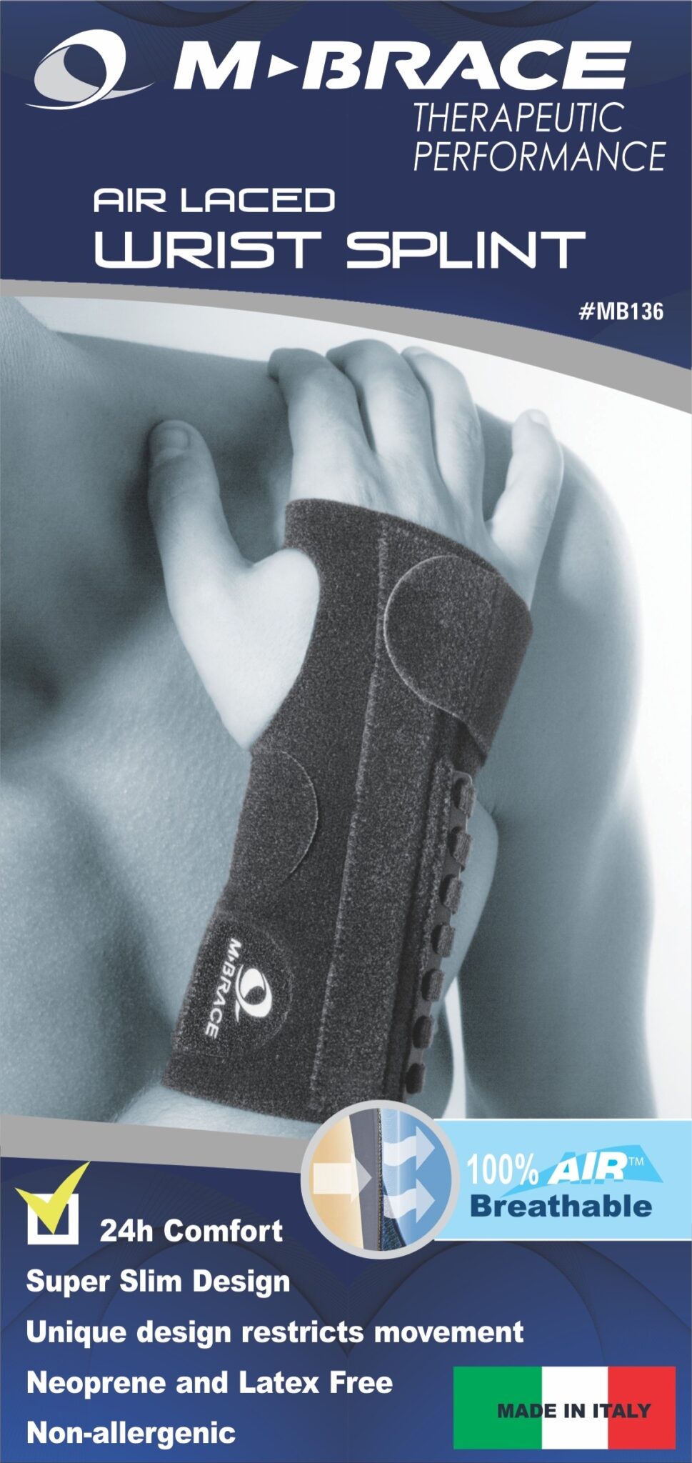 M-Brace AIR Laced Wrist Splint - Allcare Warehouse