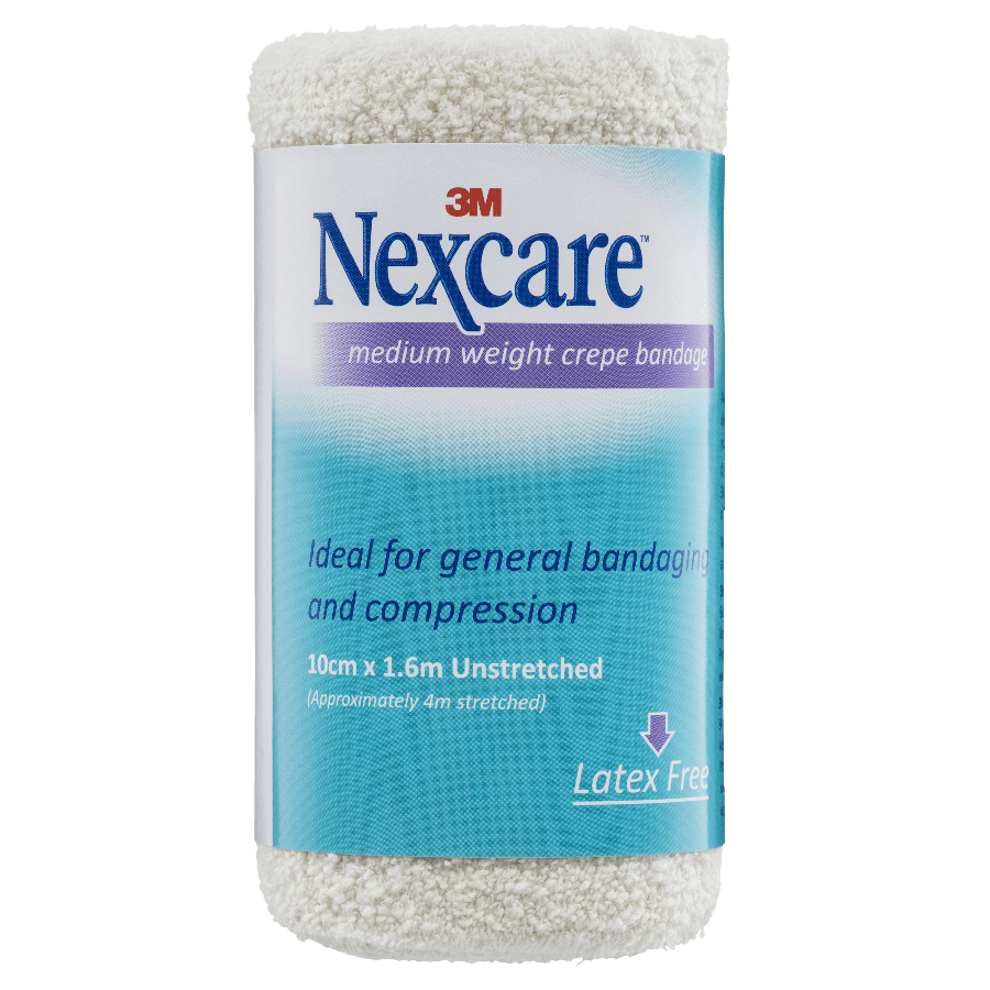Nexcare™ Medium Crepe Bandage, 10cm x 1.6m - Allcare Warehouse