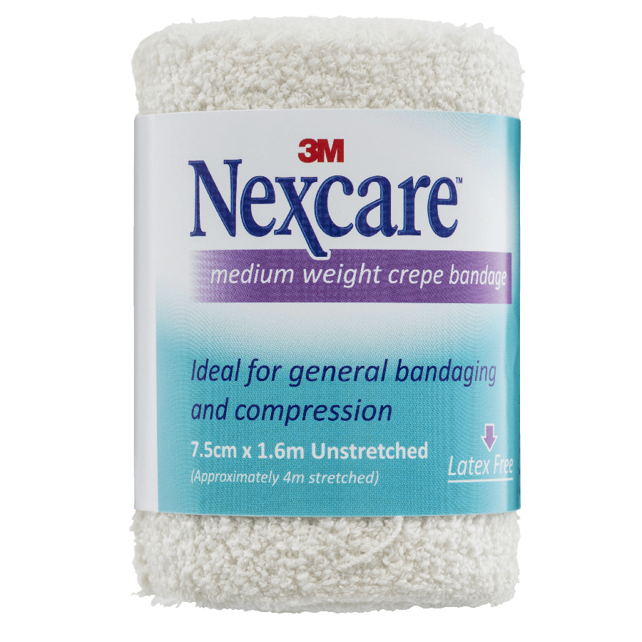 Nexcare™ Medium Crepe Bandage, 7.5cm x 1.6m - Allcare Warehouse