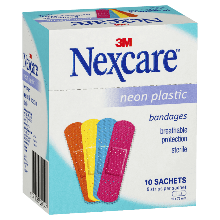 Nexcare Neon Plastic Bandages 10 Sachets - Allcare Warehouse