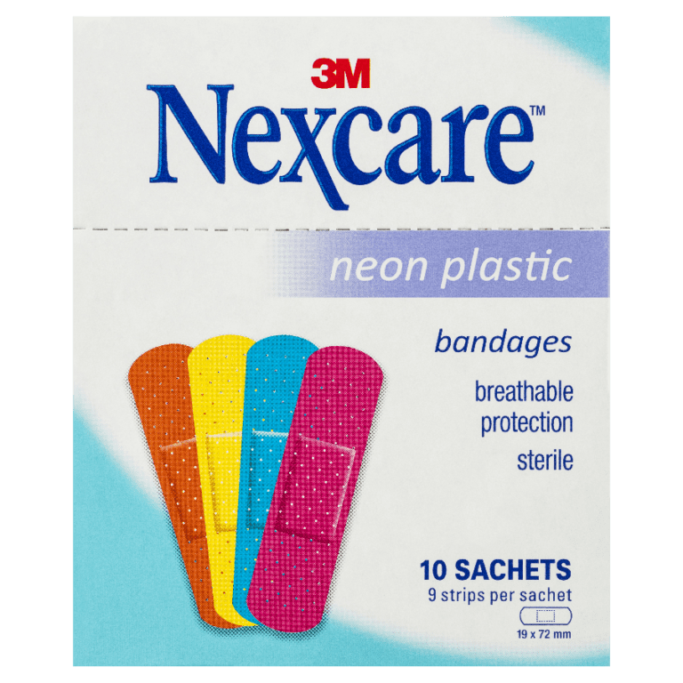 Nexcare Neon Plastic Bandages 10 Sachets - Allcare Warehouse